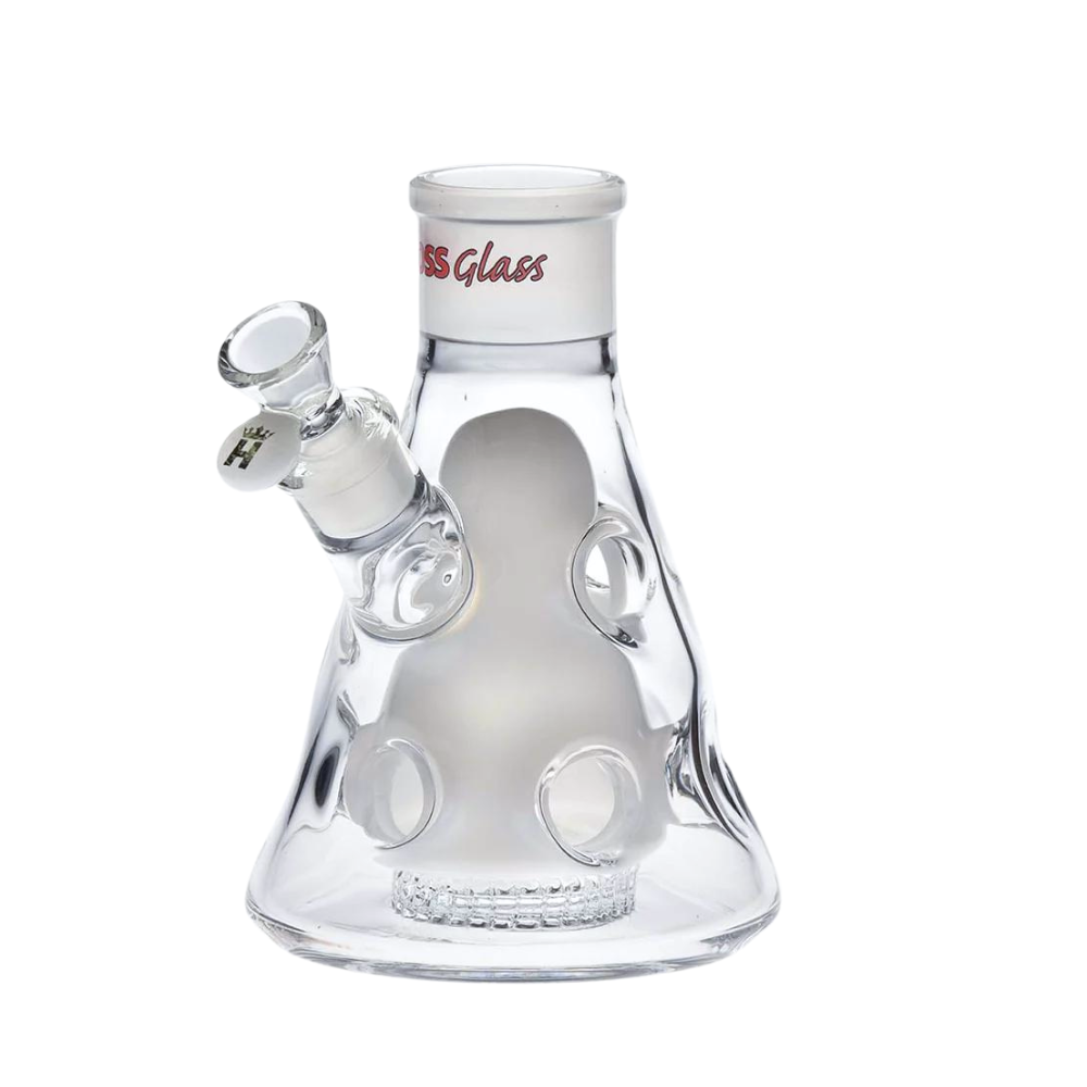 8" Hoss Glass Holey Beaker Base | Hoss Glass